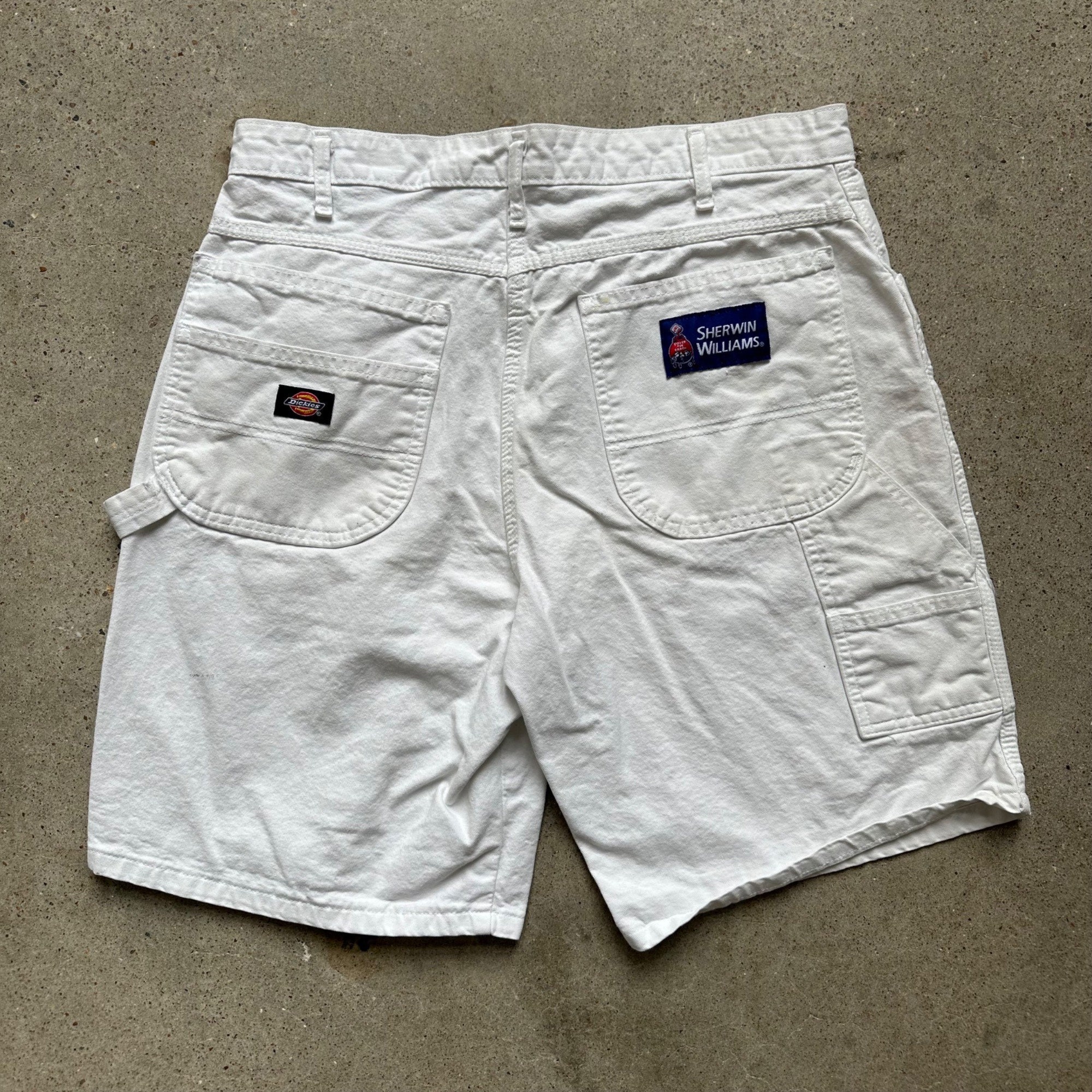 Vintage Dickies Sherman Williams White Painter Shorts - Etsy