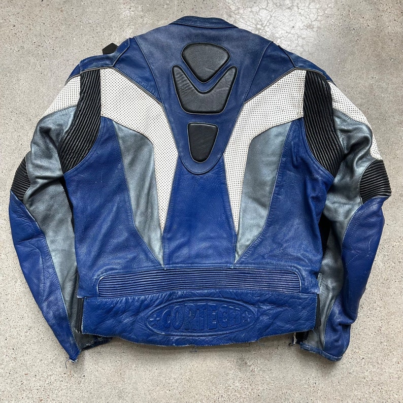 Vintage Cortech Leather Biker Moto Jacket - Etsy