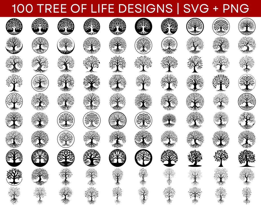 Tree of Life SVG Bundle - Tree of Life Clipart - Tree of Life SVG Cut ...