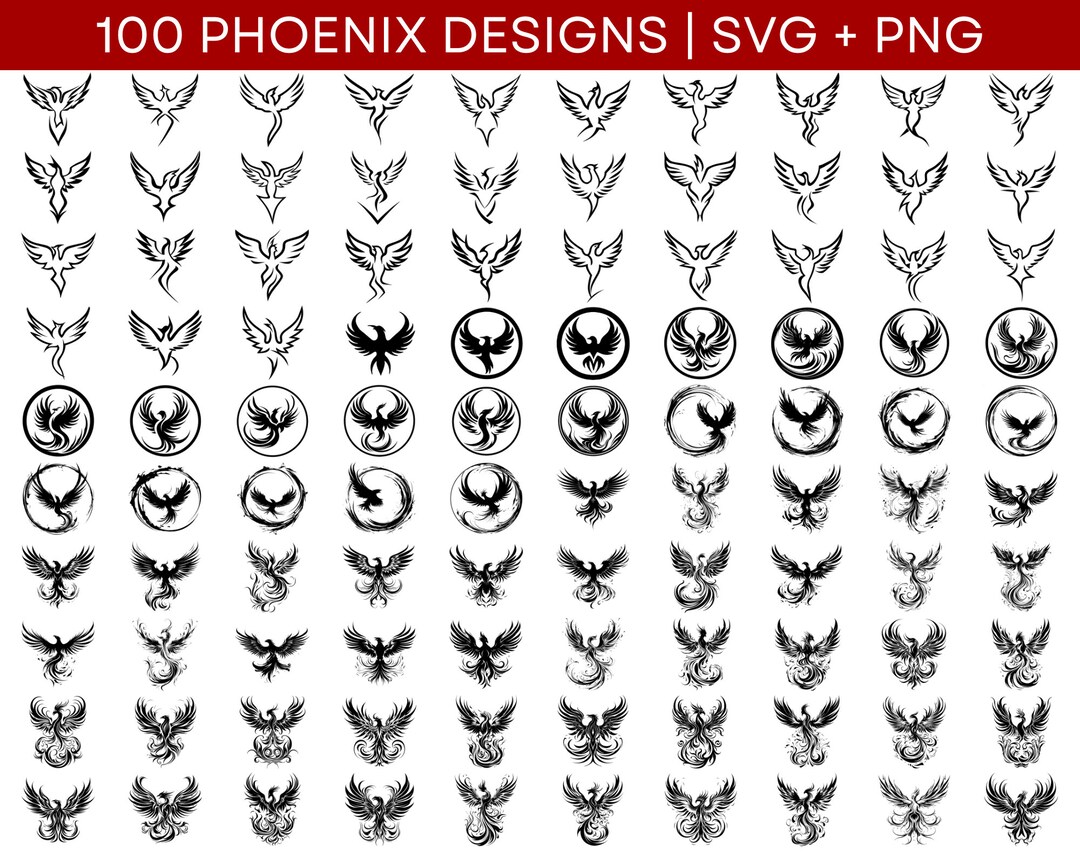 Phoenix SVG Bundle - Phoenix PNG Bundle - Phoenix Clipart - Phoenix SVG ...