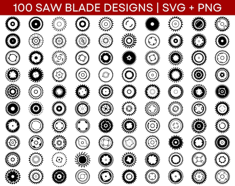 Saw Blade SVG Bundle - Saw Blade PNG Bundle - Saw Blade Clipart - Saw ...