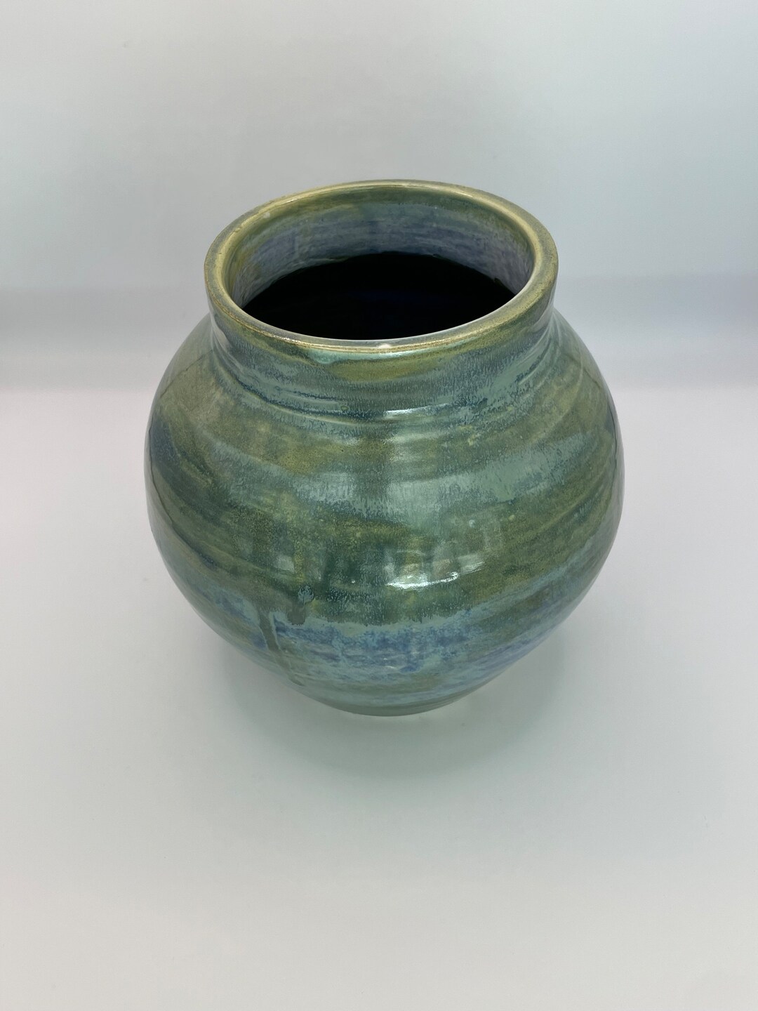 Blue and Green Moon Jar - Etsy