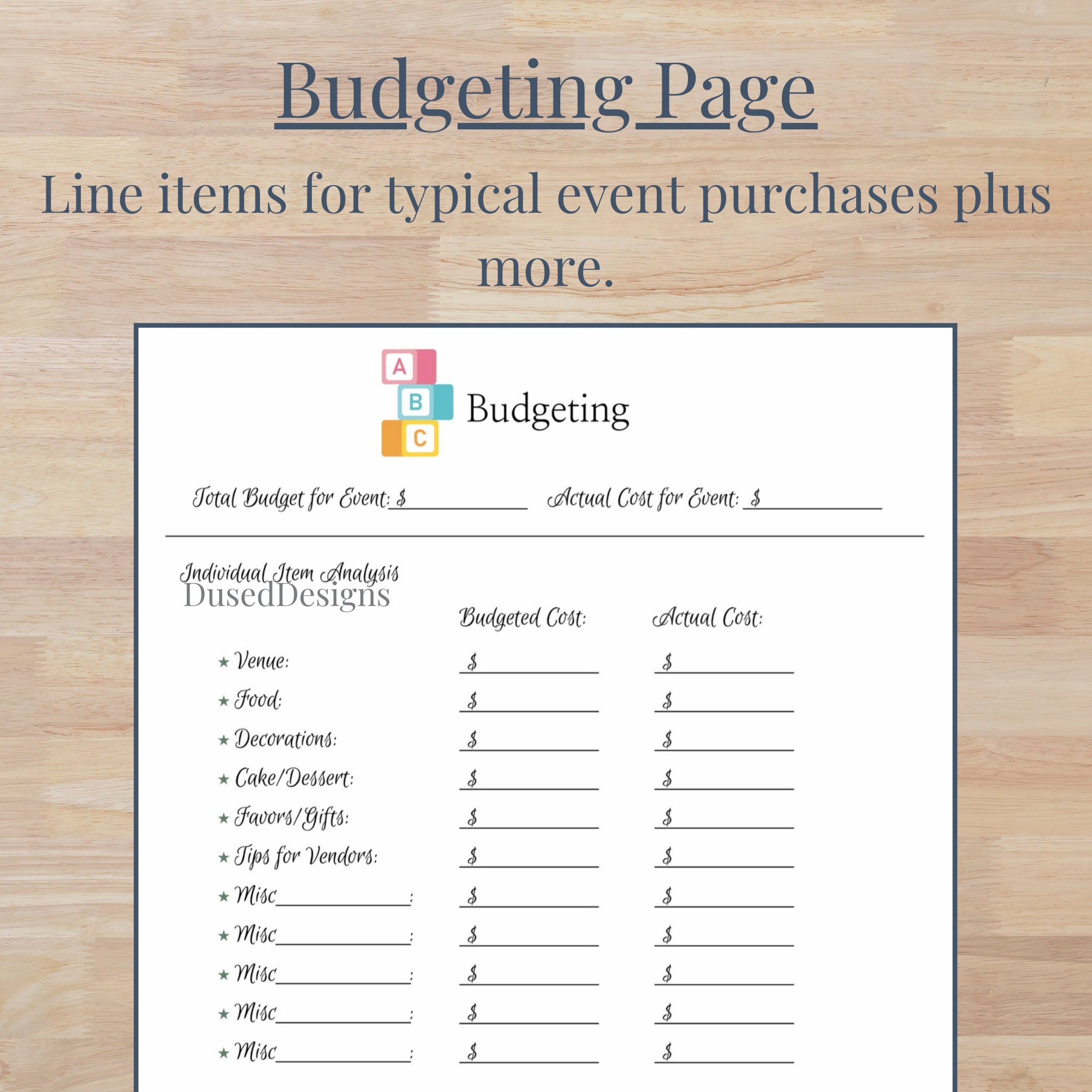 Printable Baby Shower Book (gift Tracking, Budgeting, Guest List, and ...