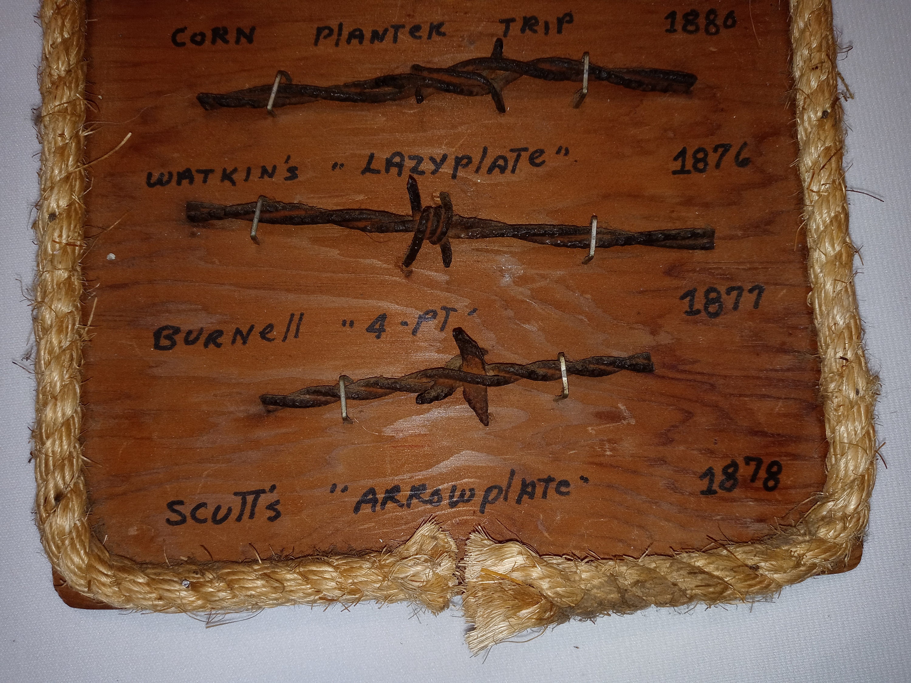 Rare Vintage Western Plaque of "the Wire That Fenced the West" 8"x8"x1 ...