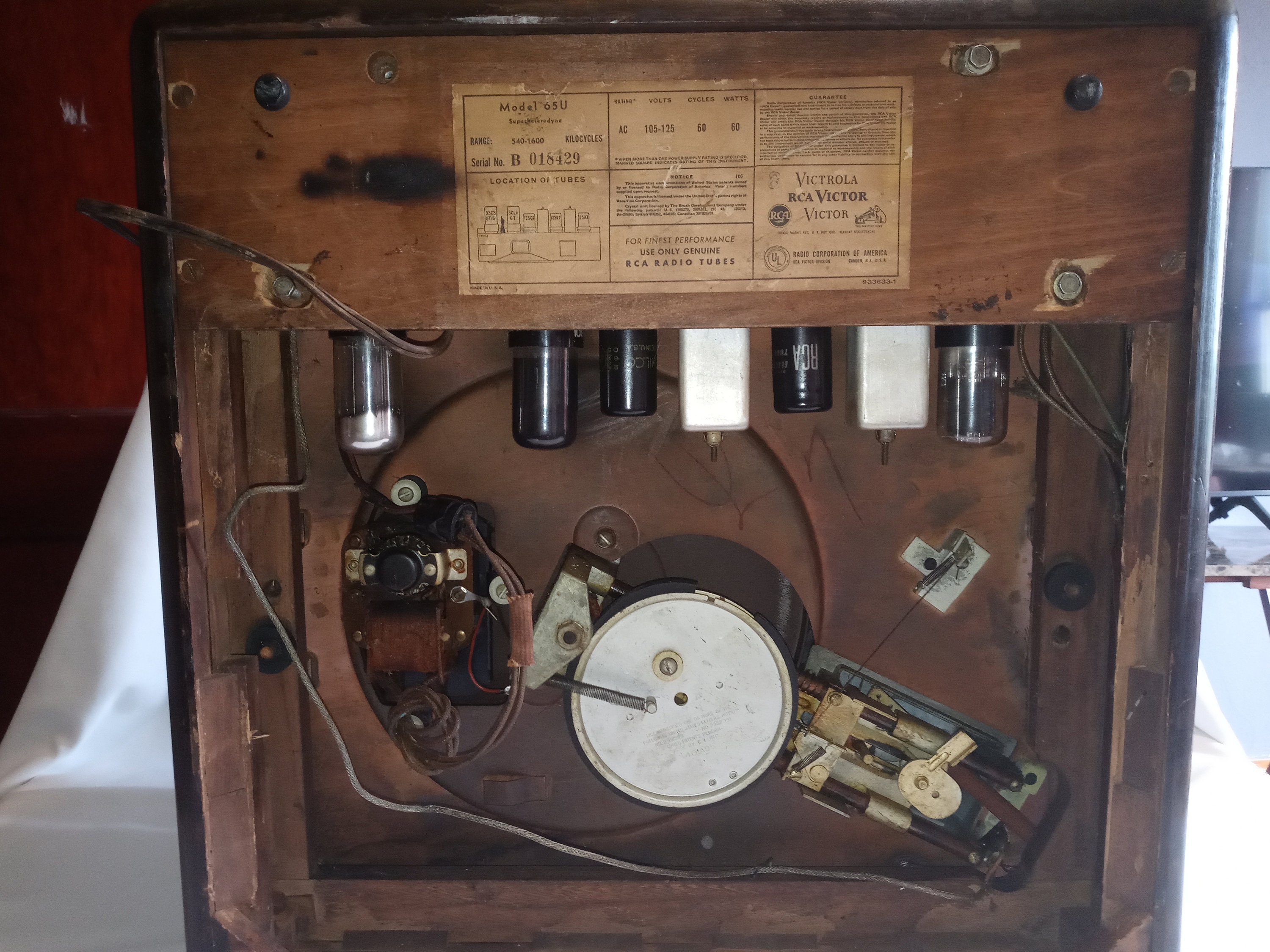 Vintage 1940s RCA Victor Victrola Model 65u - Etsy