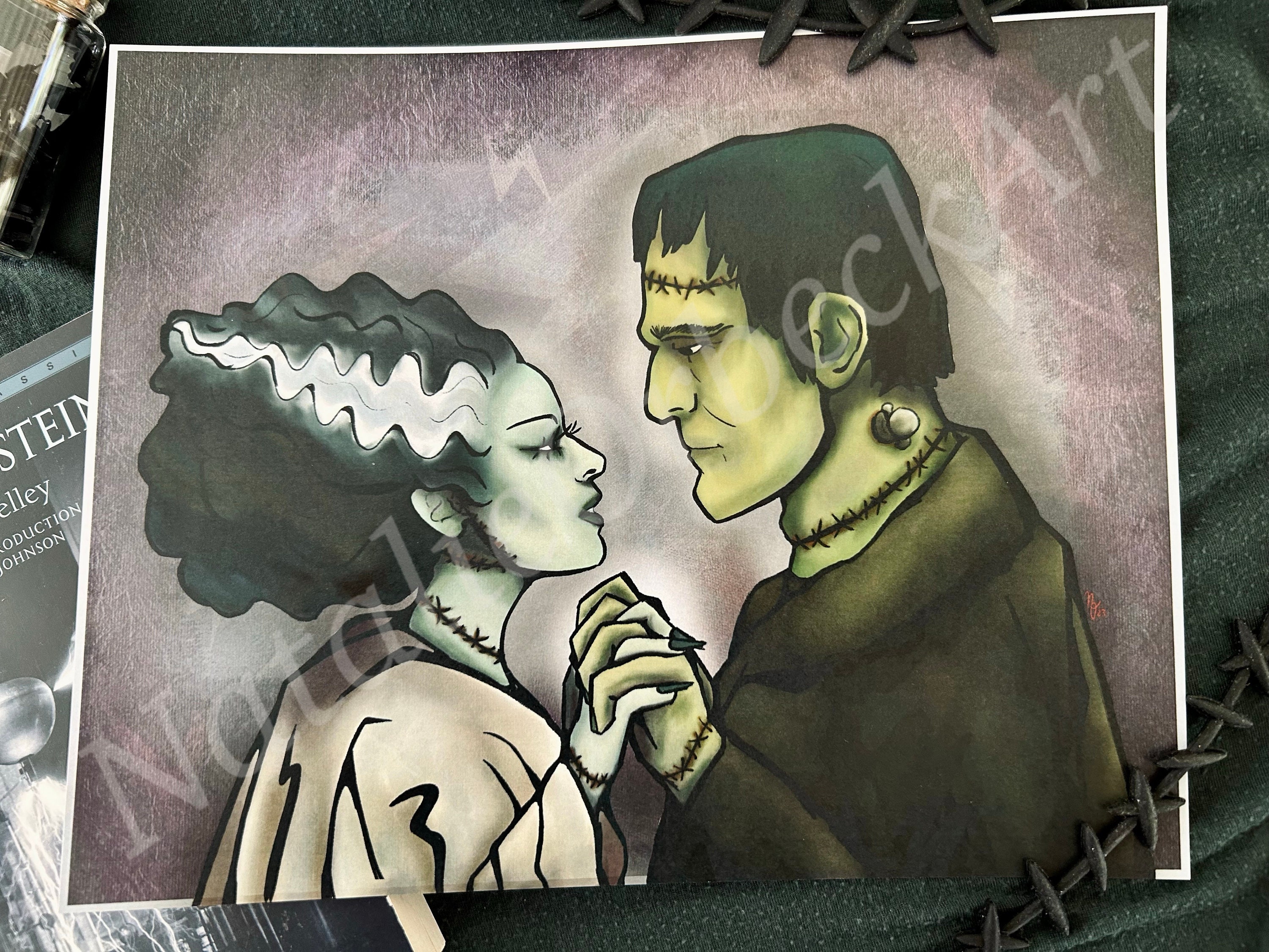 Monster & Bride | Frankenstein | Classic Horror | Halloween Lovers ...