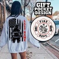 US Fire Fighter Scene Svg, Fireman Dad T-shirt Design Png, Firefighter ...