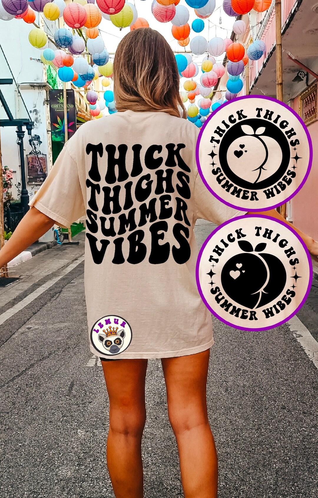 Thick Thighs Summer Vibes Svg, Beach Please Svg, Summer Svg, Sarcasm ...