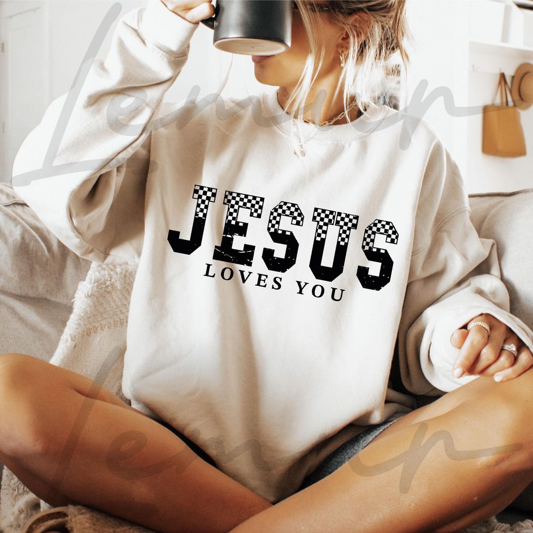 Checkered Jesus Quote PNG Svg, Jesus Svg, Christian Svg, Religious Svg ...