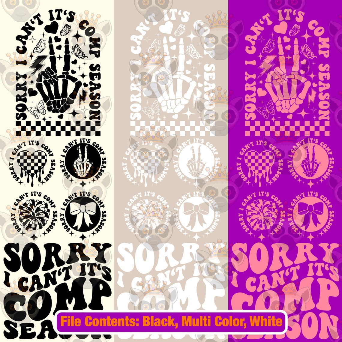 Sorry I Can't It's Comp Season Svg, Dance Mom Svg, Dance Mama, Dance ...