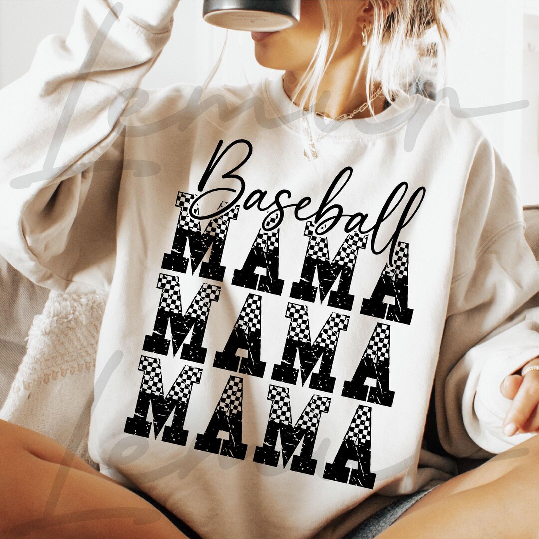 Checkerboard Baseball Mama PNG Svg, Baseball Svg, Baseball Mom ...