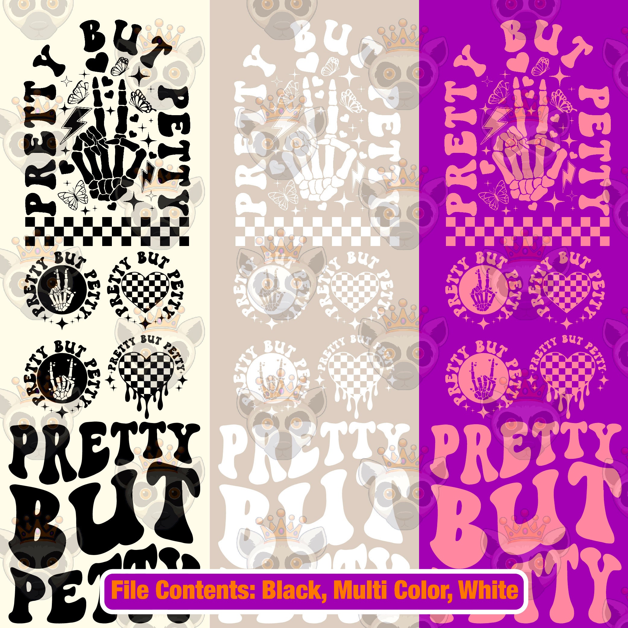 Pretty but Petty Svg Png, Mom Svg, Funny Svg, Adult Humor, Motivational ...