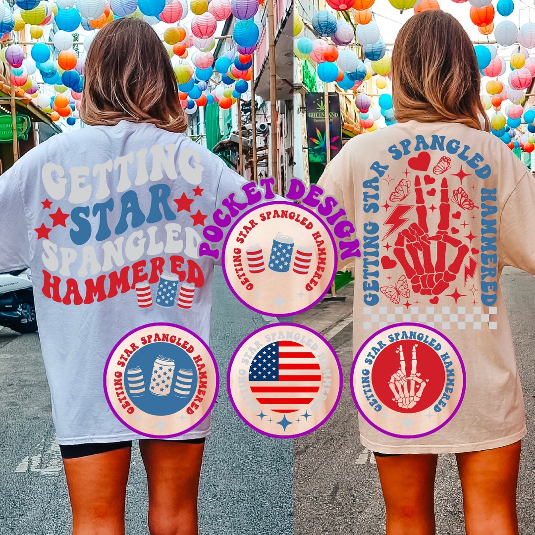 Getting Star Spangled Hammered Svg Png, Patriotic Svg, 4th of July T ...