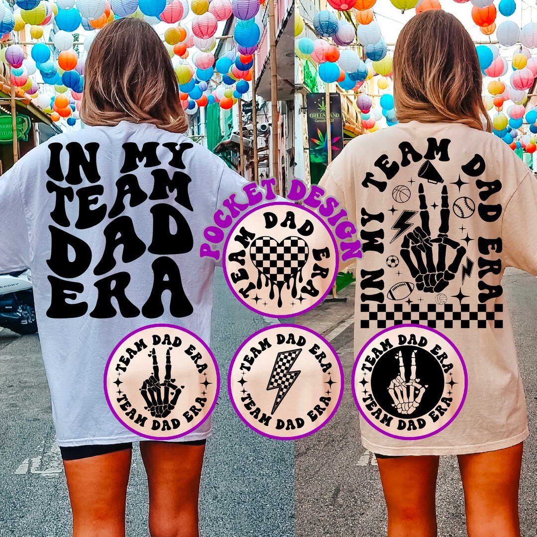 In My Team Dad Era Svg, Baseball Dad, Trendy Football, Sports Svg ...