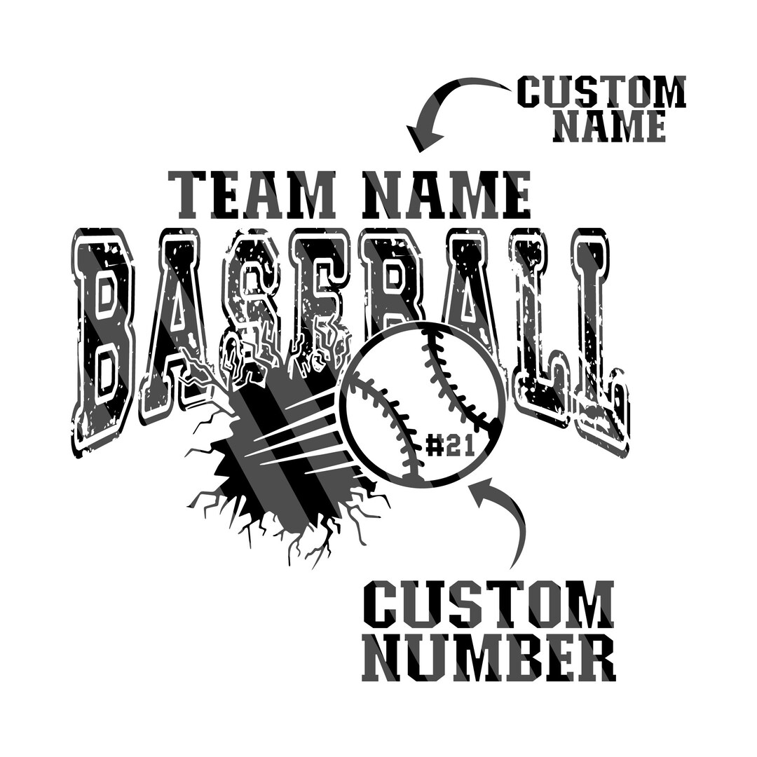 Custom Baseball Png Svg, Custom Baseball Name Svg, Custom Baseball ...