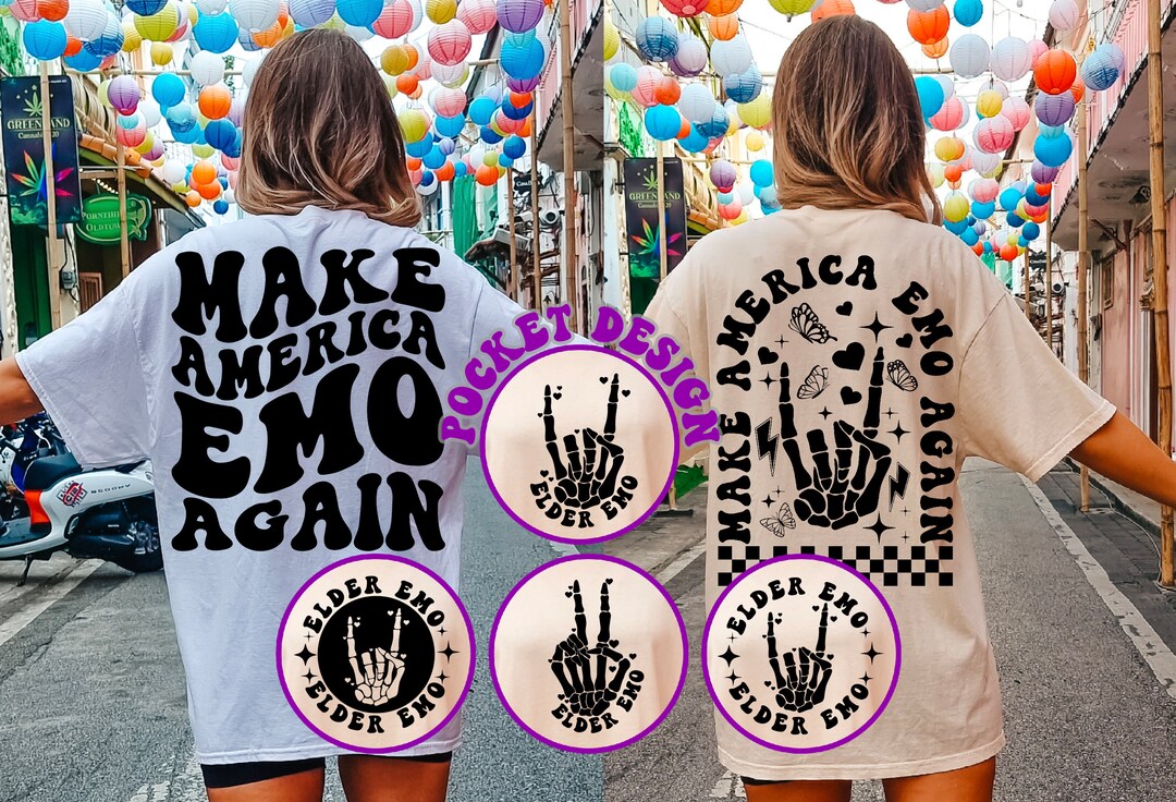 Elder Emo Svg, Make America Emo Again Svg, Elder Emo Gift, Emo Night ...