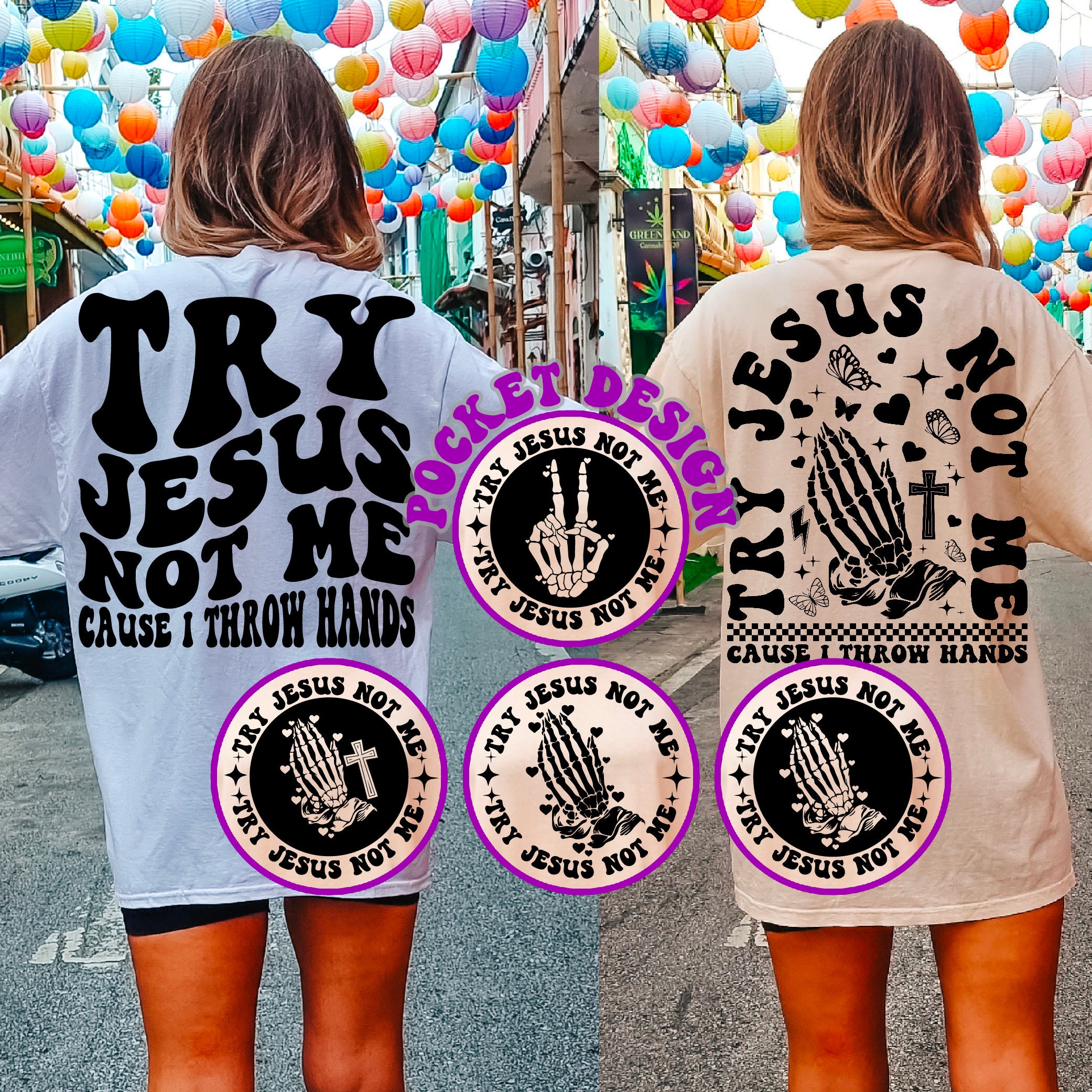 Try Jesus Not Me Svg, Cause I Throw Hands Svg, Mental Health Svg ...