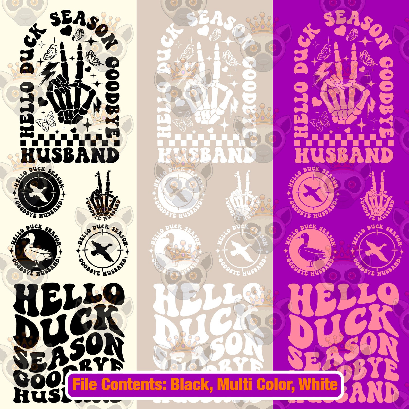 Hello Duck Season Goodbye Husband Svg Duck Svg Hunting - Etsy