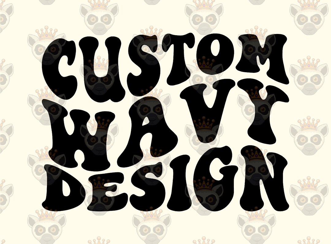 Custom Wavy Svg, Png, Eps, Dxf Design, Custom Order, Same Day Delivery ...