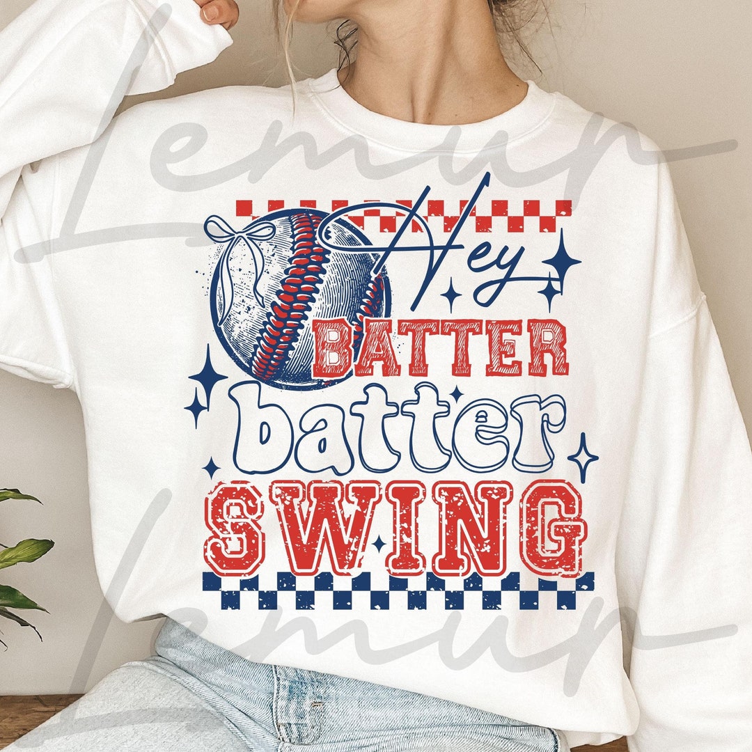 Retro Baseball Batter Batter Swing PNG, Baseball Png, Baseball Mom ...