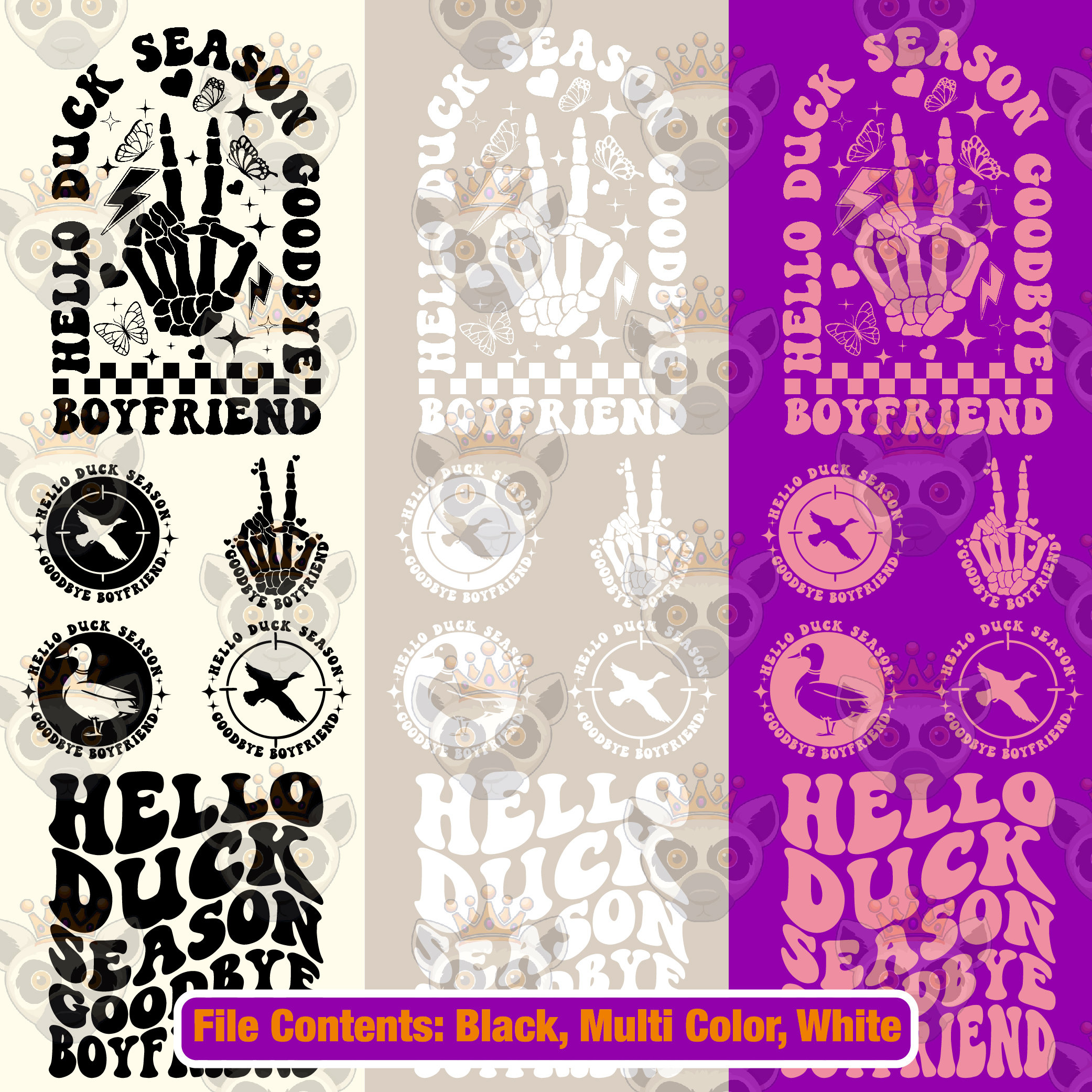 Hello Duck Season Goodbye Boyfriend Svg Duck Svg Hunting - Etsy