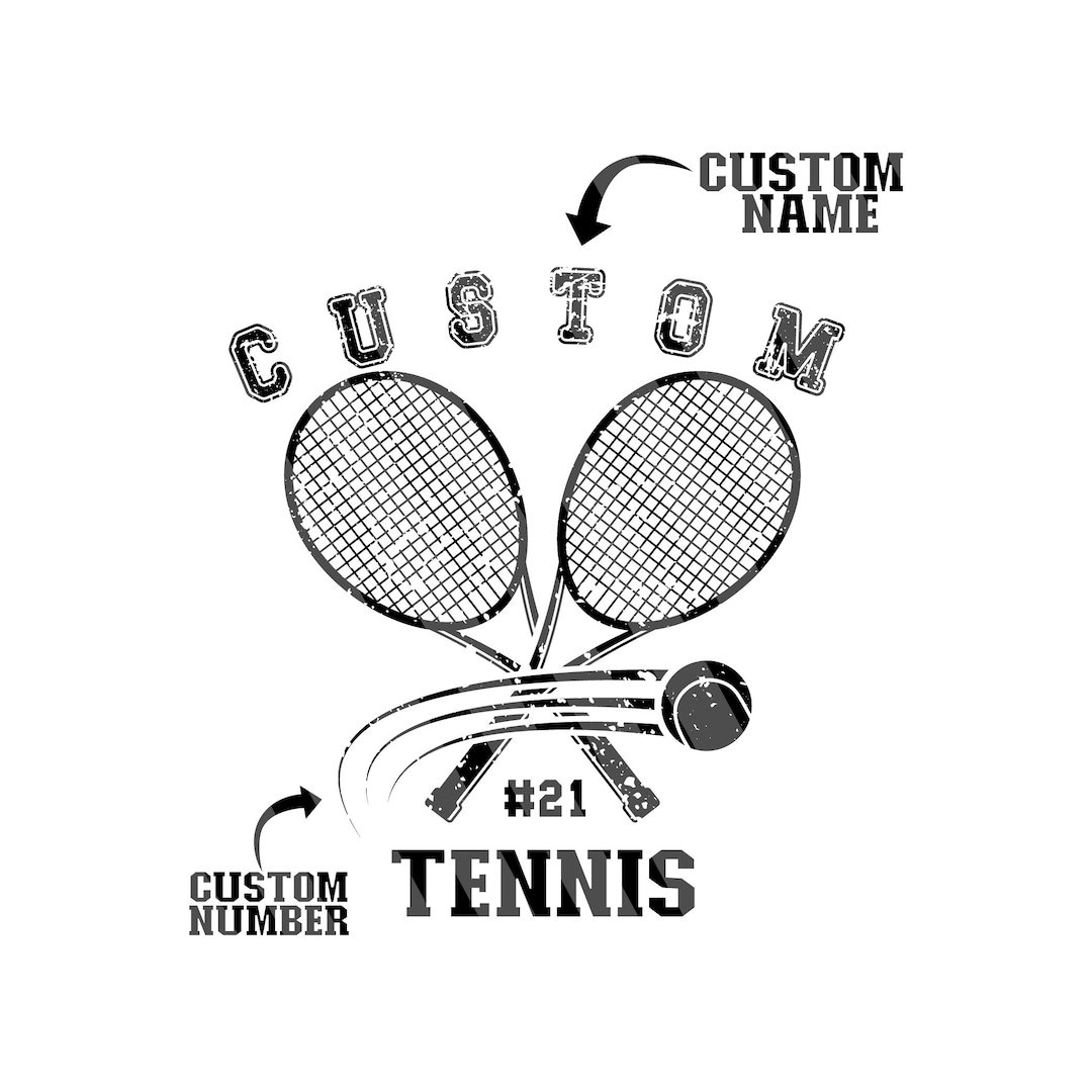 Custom Tennis Png Svg, Custom Tennis Name Svg, Custom Tennis Number Svg ...