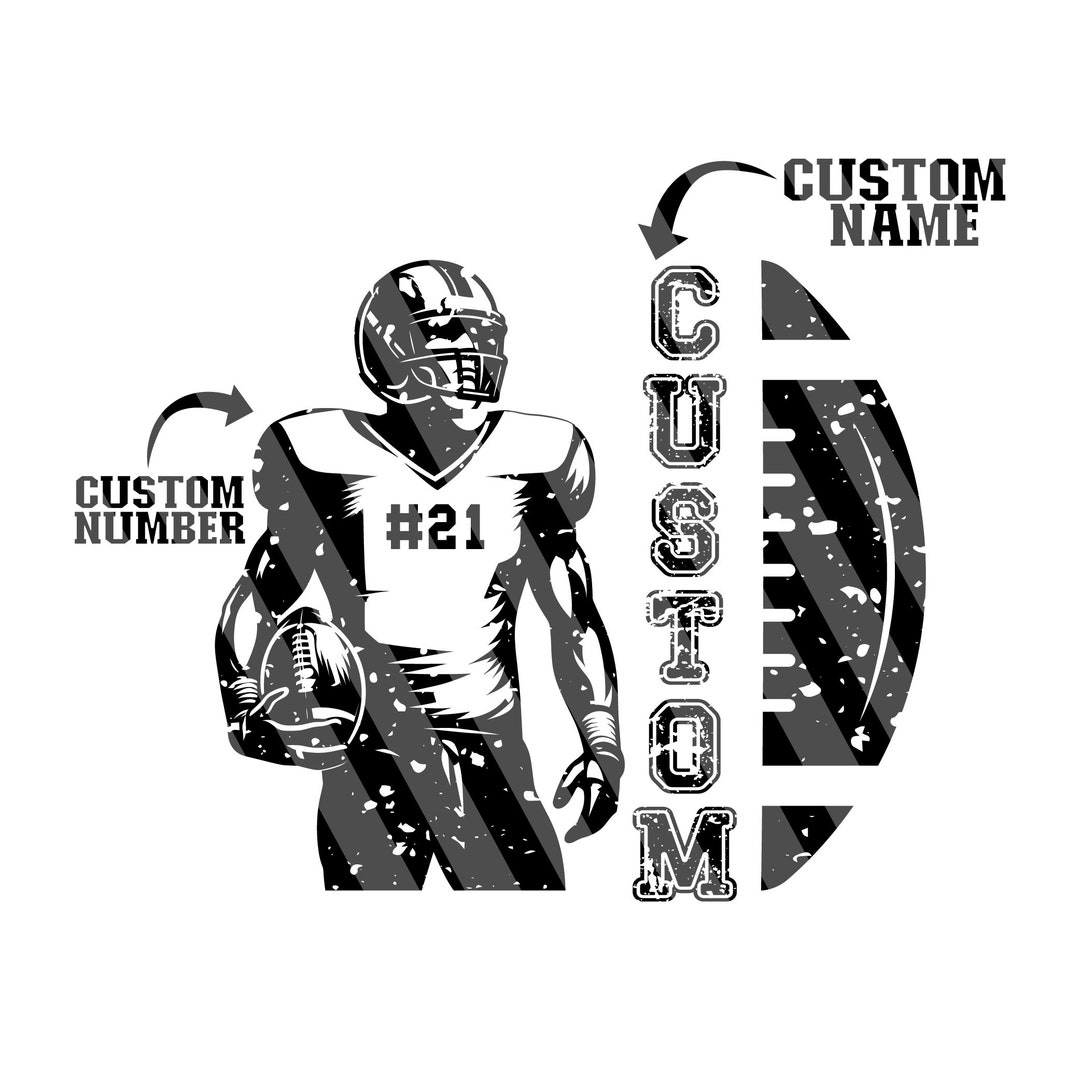 Custom Football Svg Png, Custom Football Name Svg, Custom Football ...