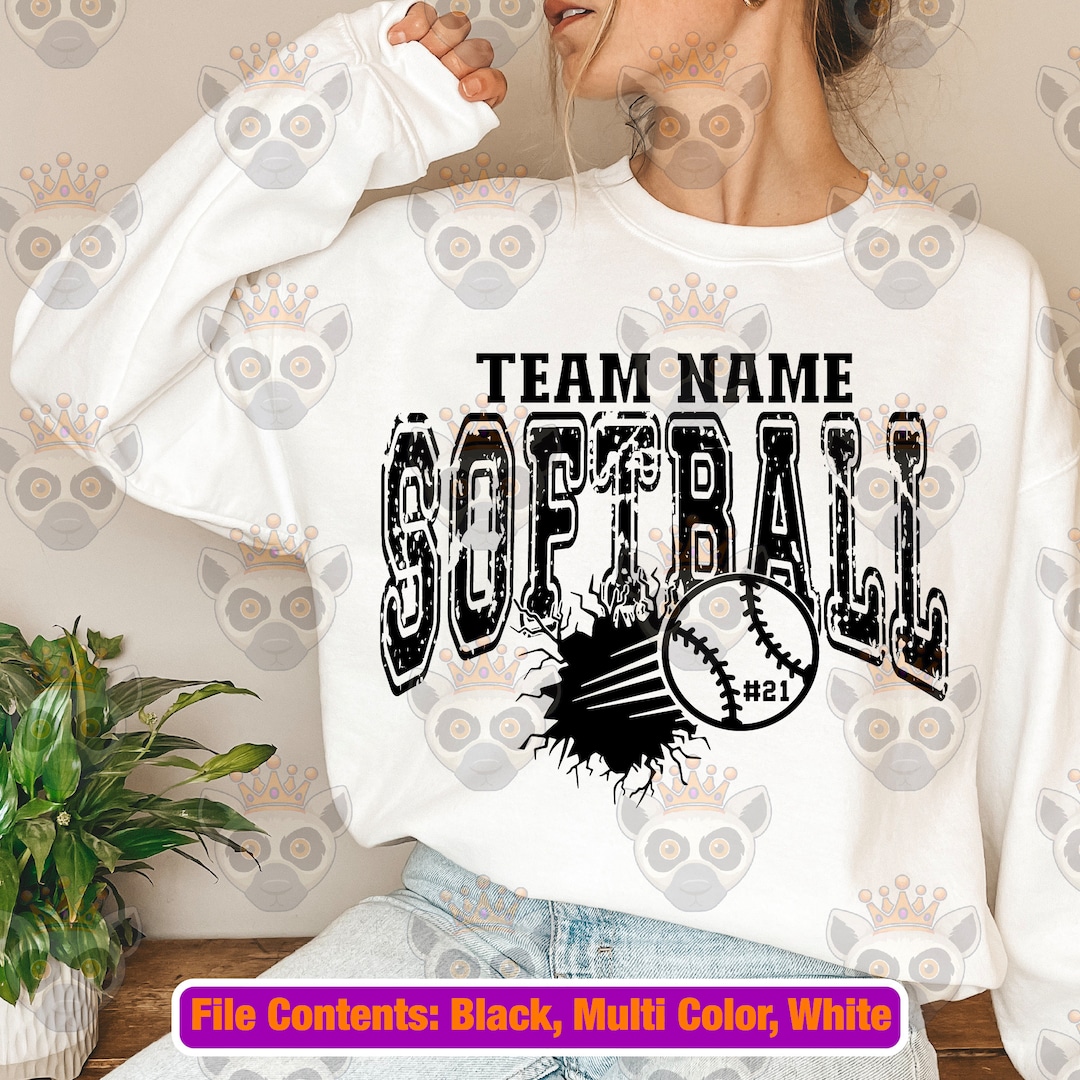 Custom Softball Png Svg, Custom Softball Name Svg, Custom Softball ...