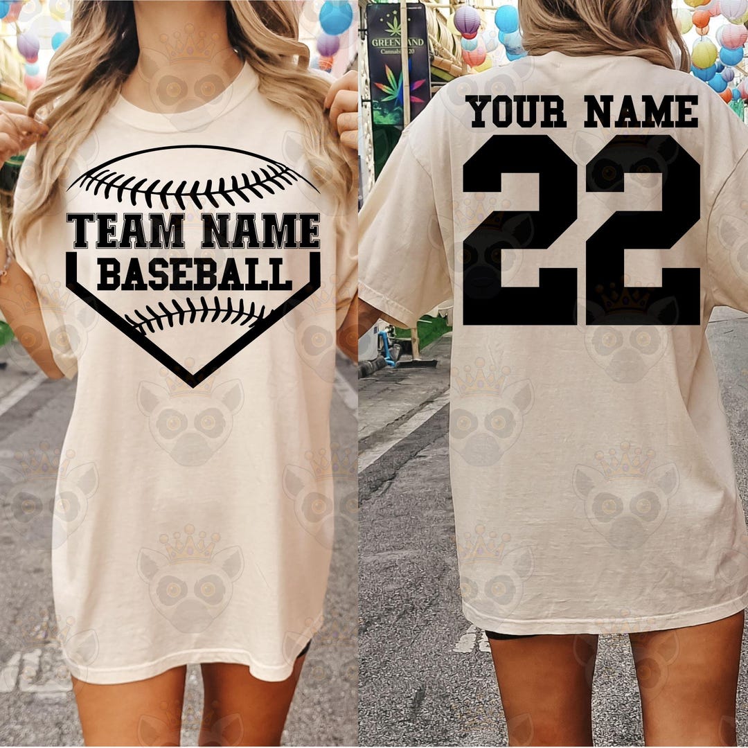 Custom Baseball Svg Png, Personalized Baseball Svg, Name and Number ...