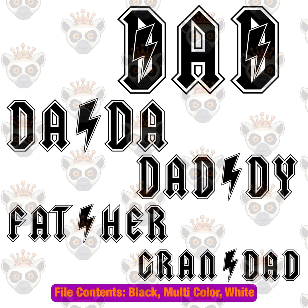 Dad Lightning Bolt Bundle Svg, Dad Lightning Bolt Svg, Adult Humor Svg ...