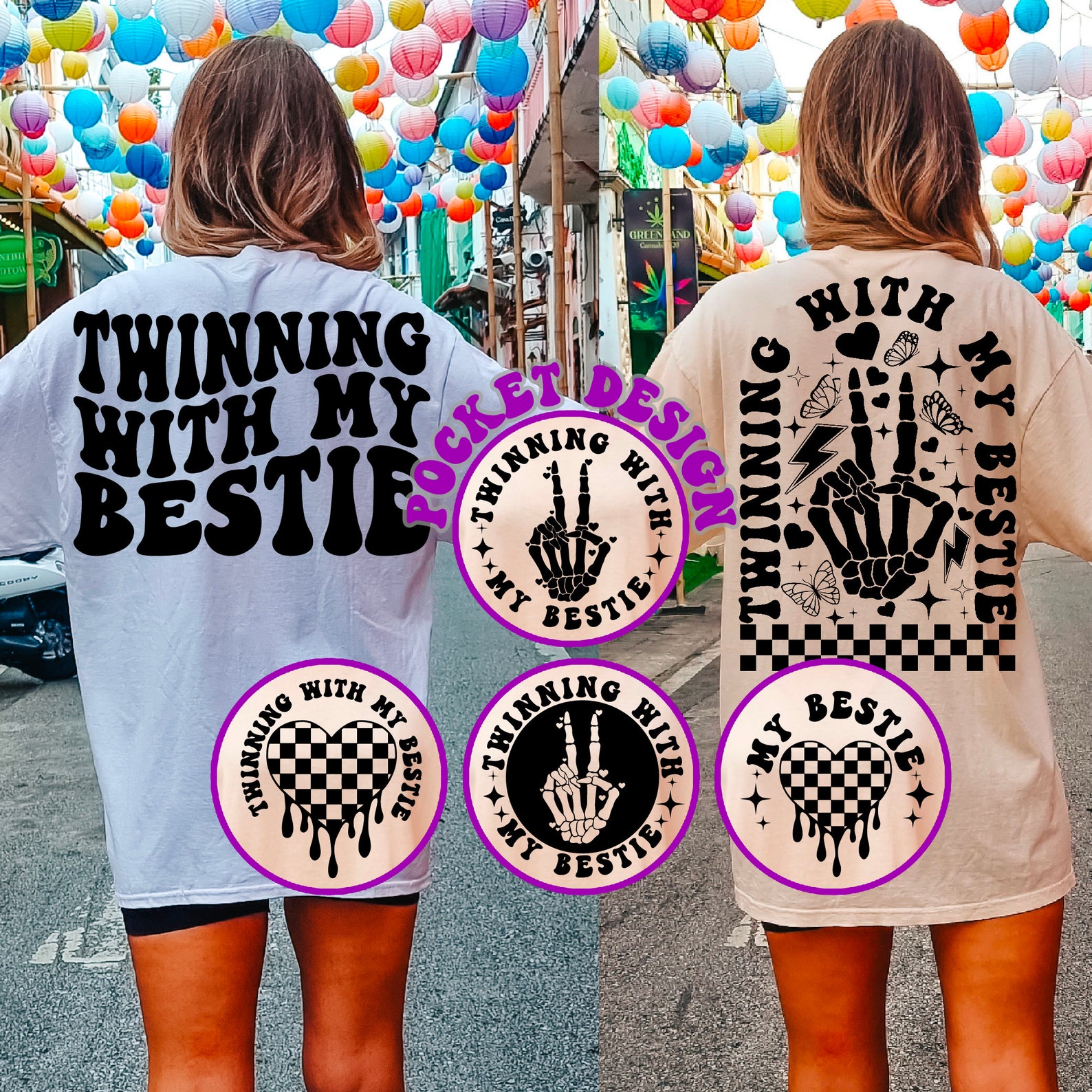 Twinning With My Bestie Svg, Twin Day Svg, Mom Life Svg, Bestie Svg ...