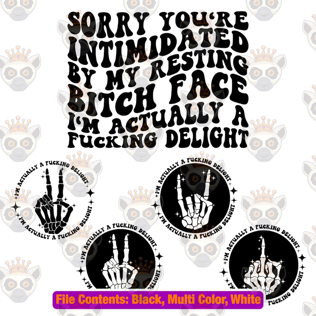 Sorry You're Intimidated Svg Png, Funny Quote, Motivational Svg ...