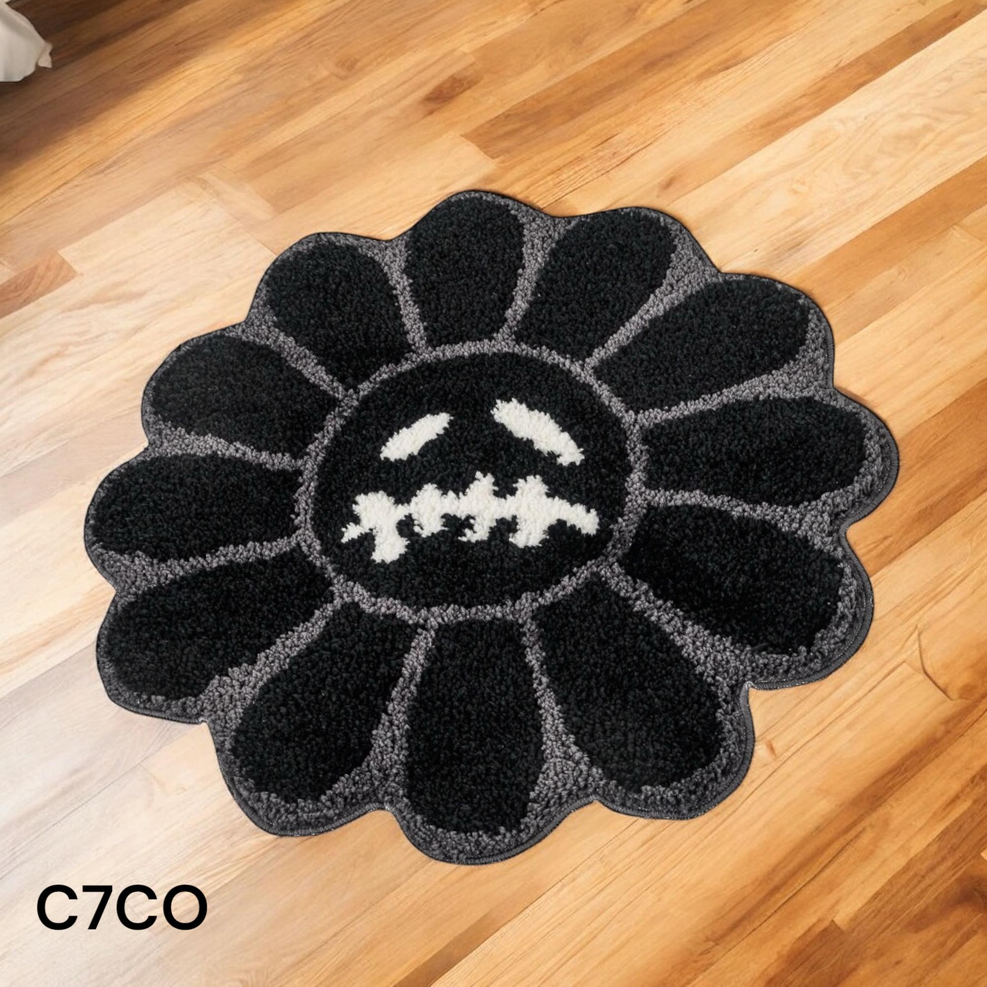 Handmade Tufted Flower Rug - Travis Scott X Murakami Rug Handmade Tufted Flower Rug - Travis Scott X Murakami Rug