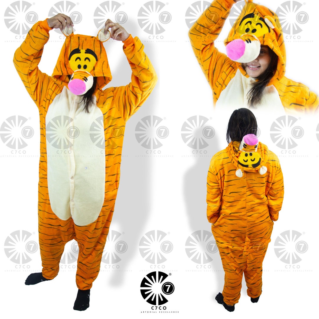 Handmade Tigger Kigurumi for Adults Adults Cosplay Tigger Cosplay ...