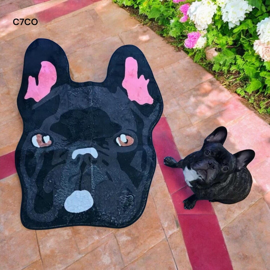 Handmade French Bulldog 120cm Kids Rugs Dogs Mat Cute Rug Gift Ideas ...