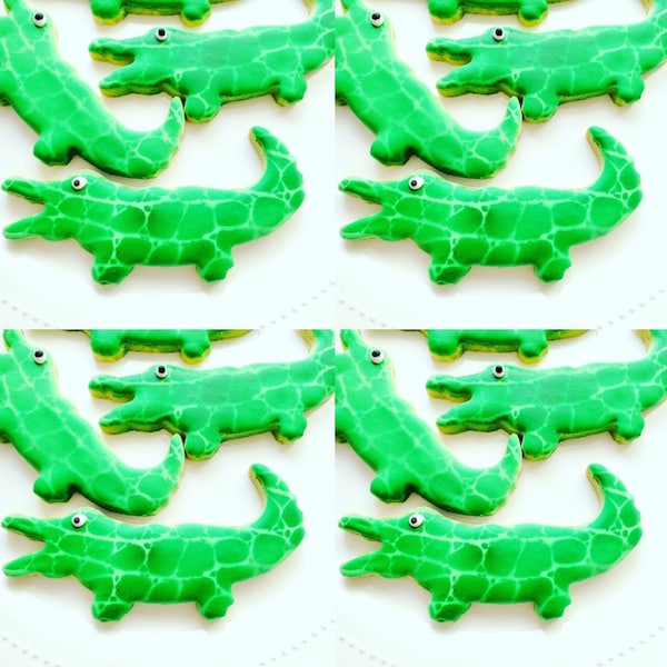Alligator Cookies - Etsy