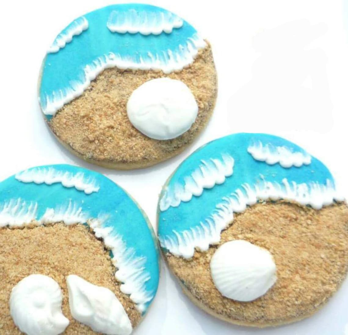 Beach Cookies Beach Themed Cookies Beach Wedding Cookies - Etsy
