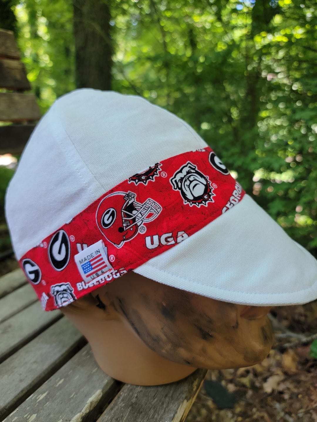 Georgia UGA Bulldogs Welding Cap: 100% Cotton, Made in USA - Etsy