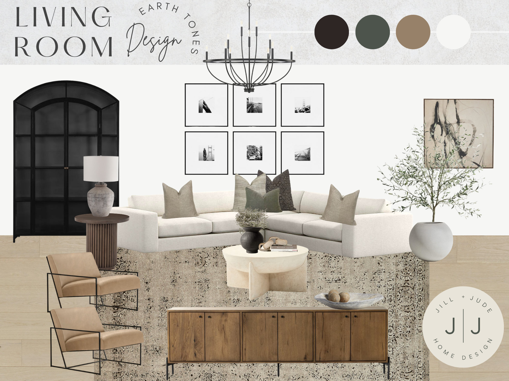 Interior Design: Neutral Living Room - Neutral Furniture and Decor - Etsy