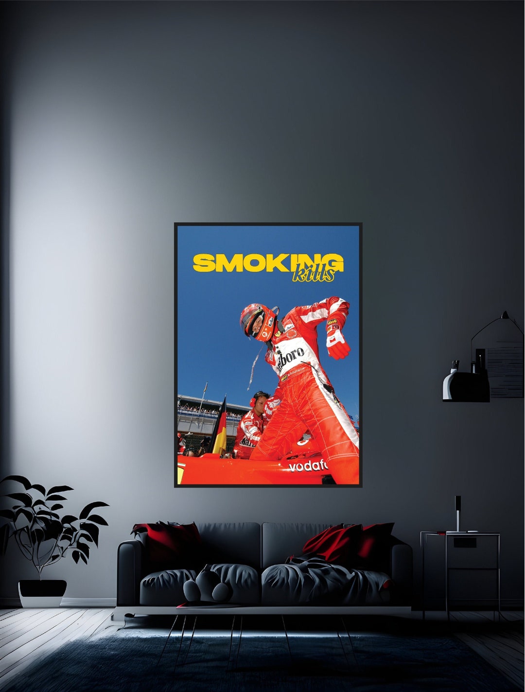 F1 Michael Schumacher Poster | Ferrari | Marlboro | Formula 1 | Vintage ...
