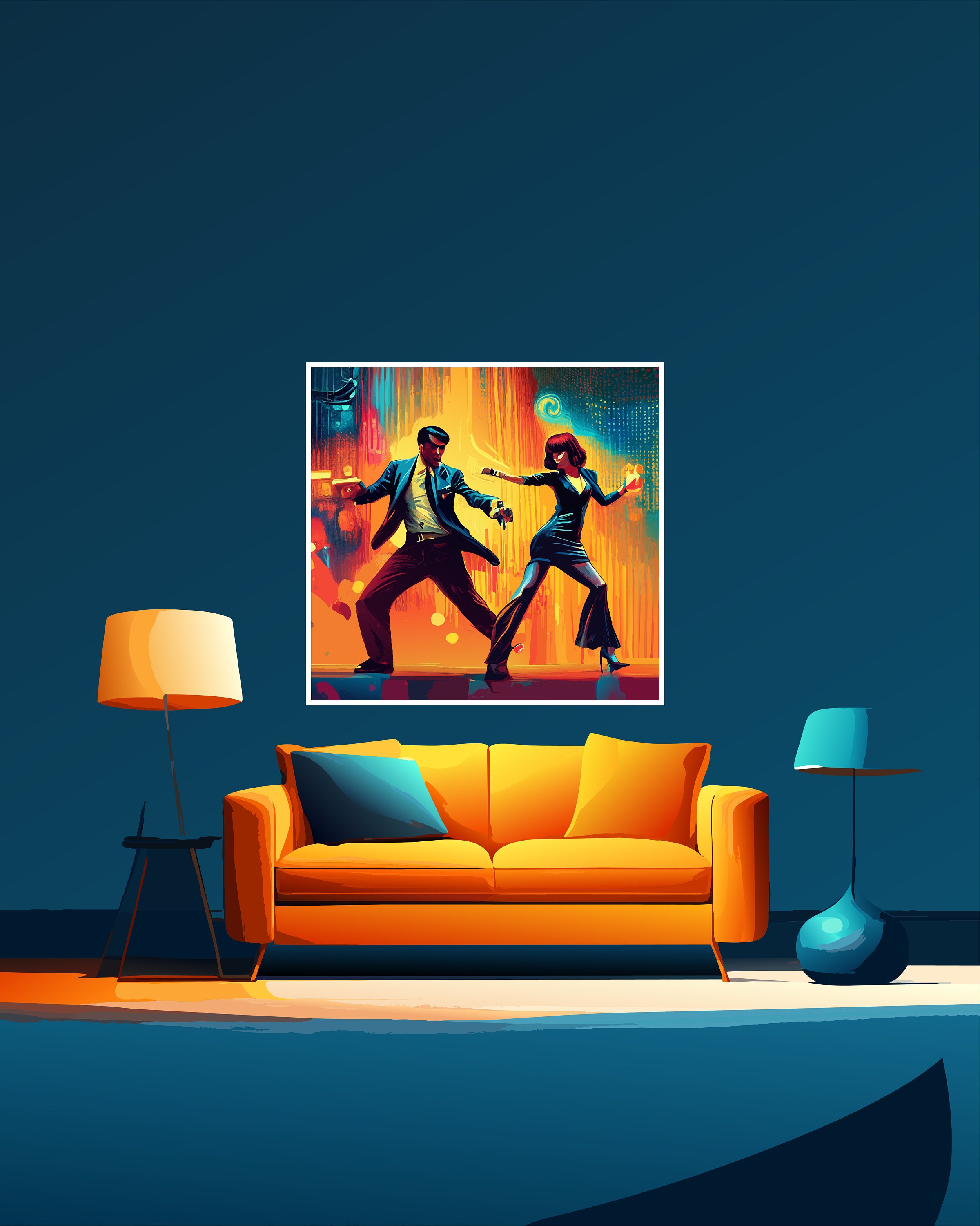 Pulp Fiction Poster Surreal Poster Psychedelic Poster - Etsy