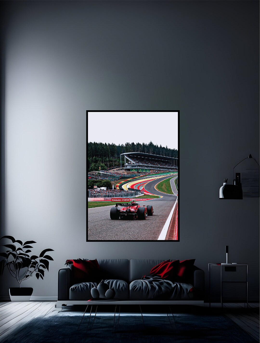 F1 Poster Charles Leclerc Formula 1 Racing Poster Ferrari F1 Poster ...