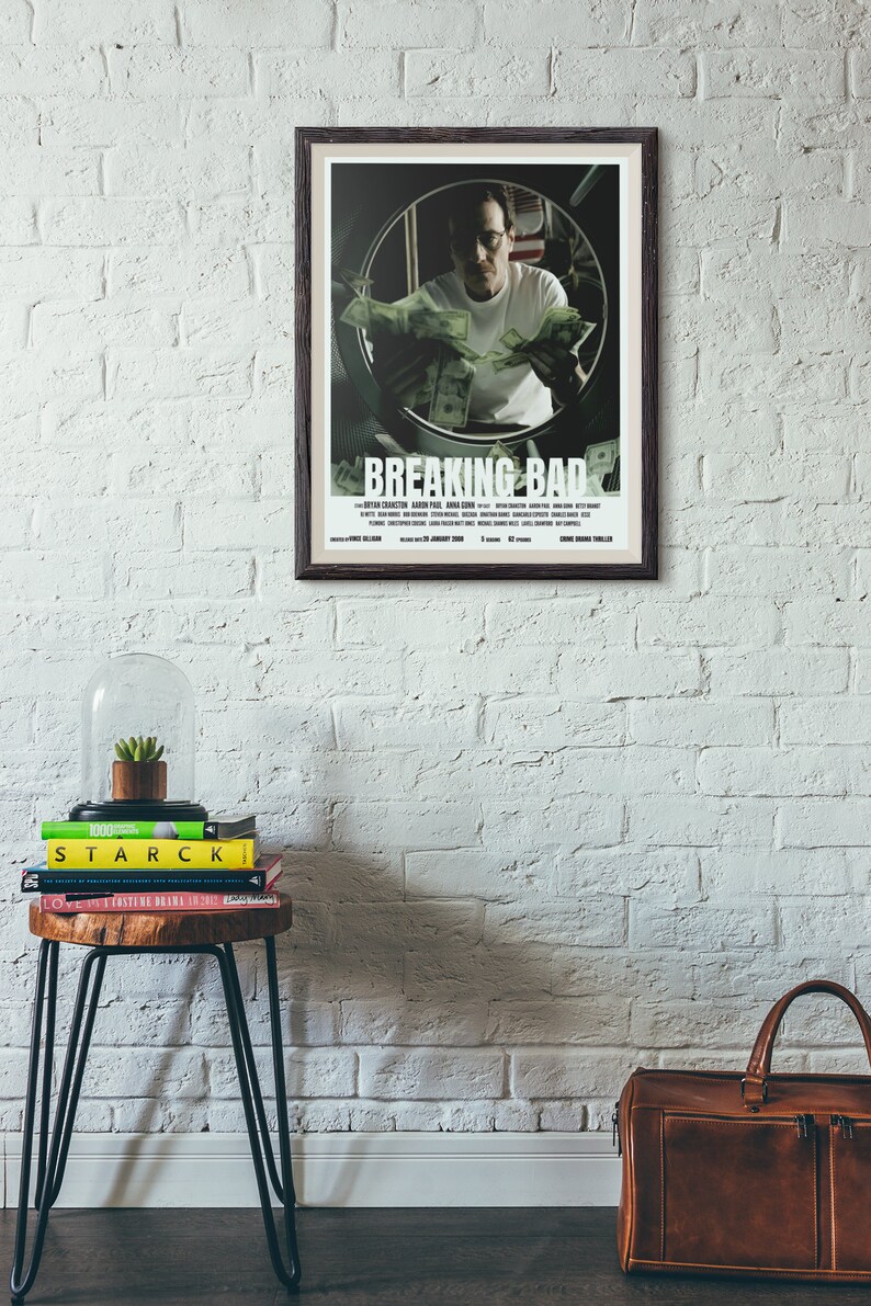 Breaking Bad Movie Art Iconic Scenes Vintage Movie Poster Walterwhite ...