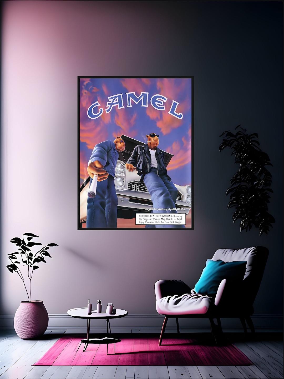Camel Poster | Vintage Poster | Camel Joe | Retro Art | Smoking Poster ...