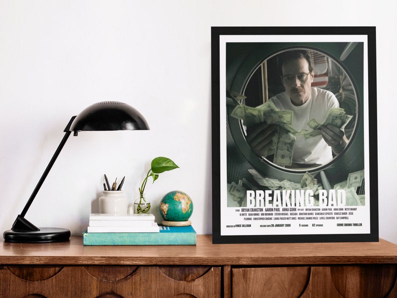 Breaking Bad Movie Art Iconic Scenes Vintage Movie Poster Walterwhite ...