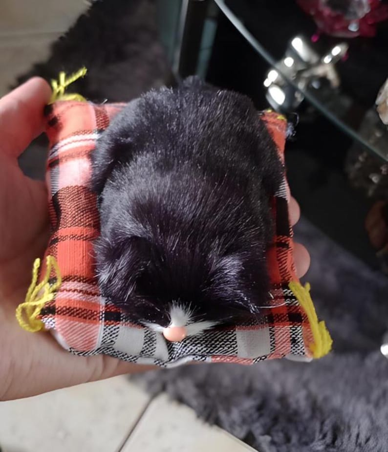Artificial Sleeping Cat, Cute Mini Sleeping Cat, Cat Shaped Plushie ...