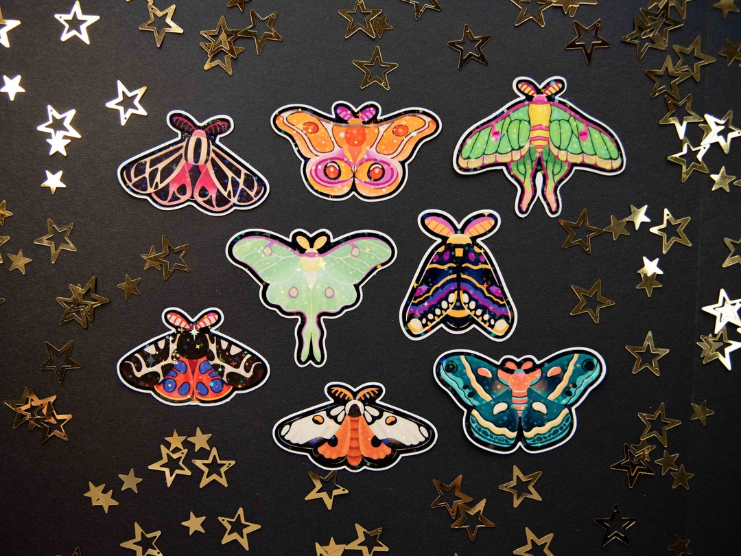 Magical Moths Holo Sticker Pack Laptop Stickers, Phone Stickers ...