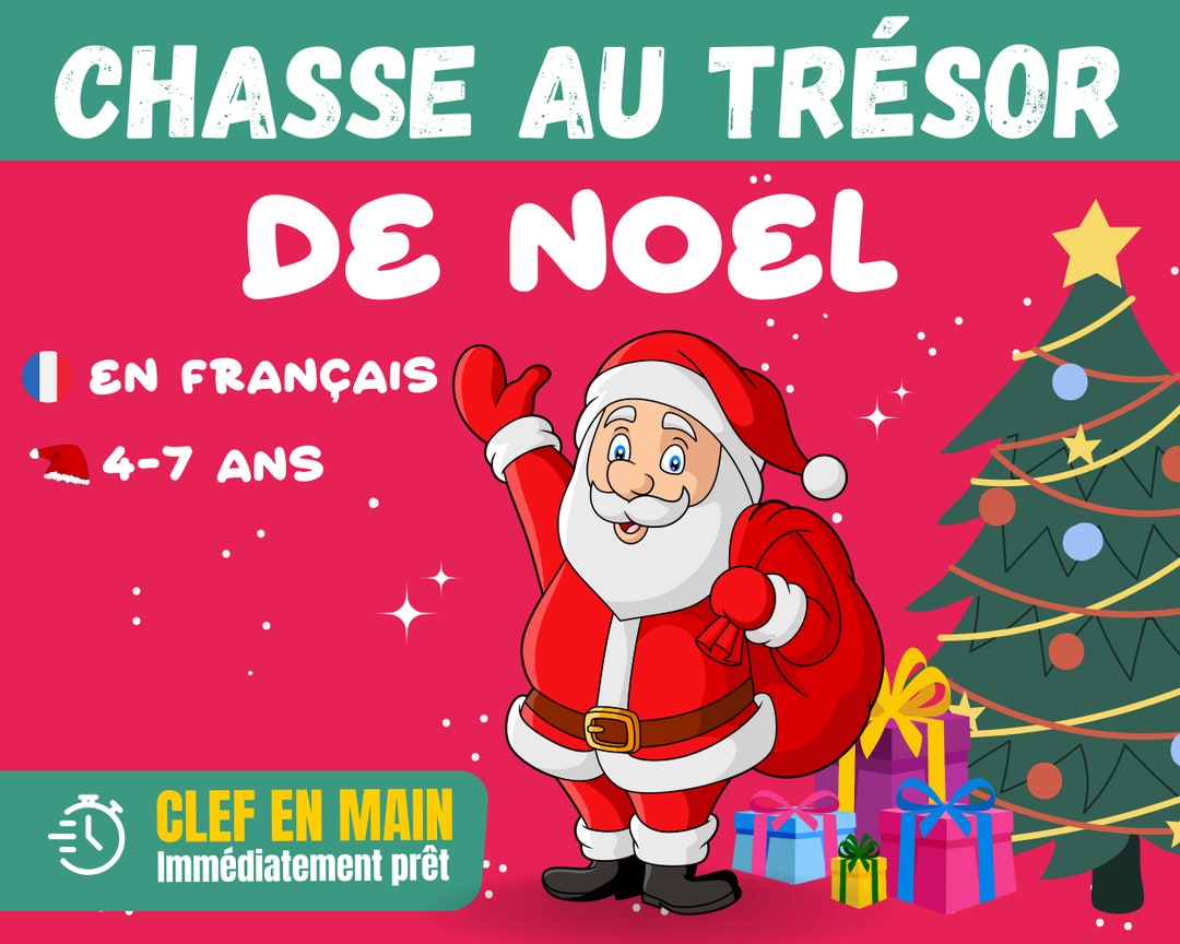 Chasse au Trésor de Noël pour enfants Jeu pour Noël Clef en main ...
