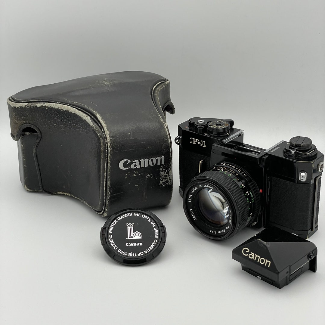 Canon F-1 Camera With 50mm F/1.4 Lens 1980 Olympics Limited Edition ...