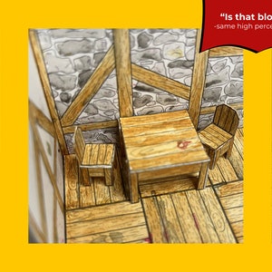 Tavern/inn 3D Paper Model Templates, Full Set for Dungeons and Dragons ...